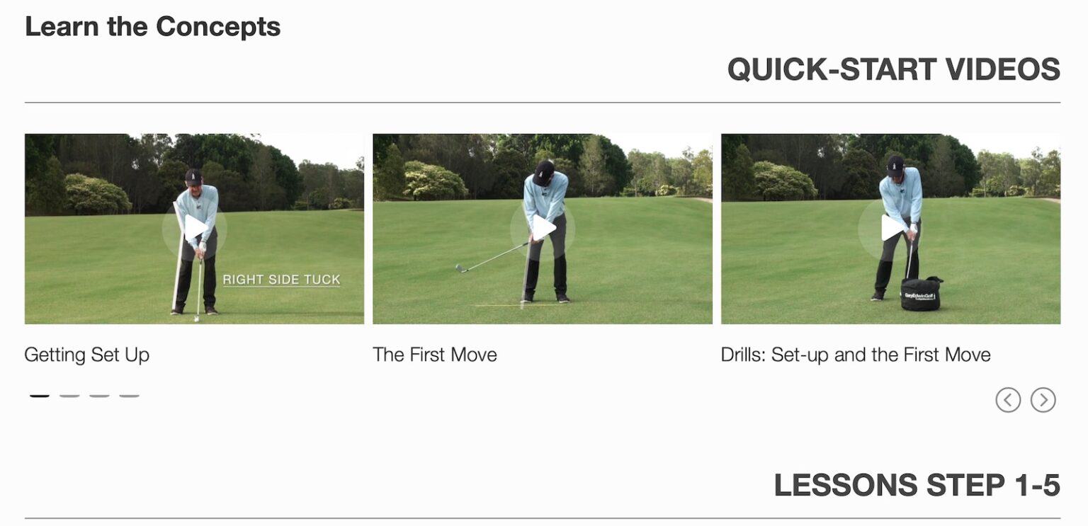 Lessons Step 1-5 - Gary Edwin Golf